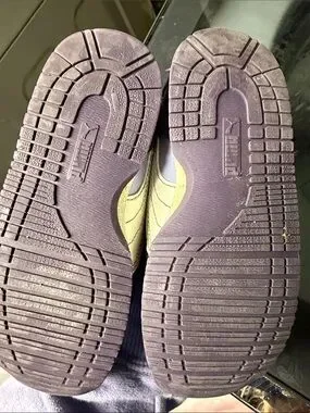 Puma | Shoes | Puma Kids Lavender And Dark Purple Velcro Sneakers ...